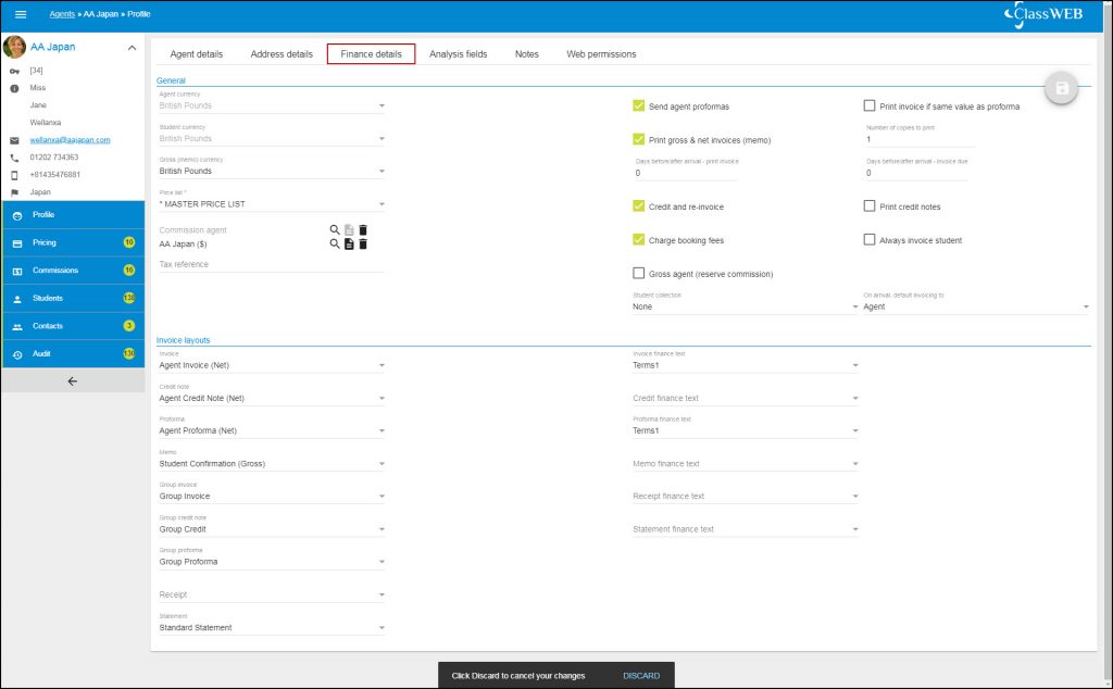 Agents - Class Systems